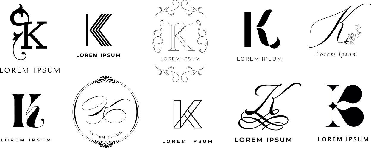 K Monogram Vector Images (over 41,000)