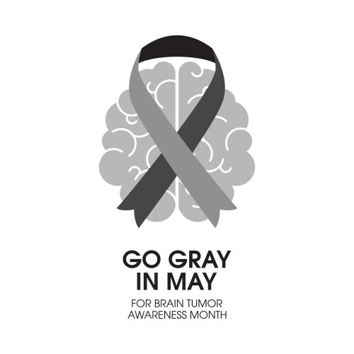 Go gray in may poster Royalty Free Vector Image