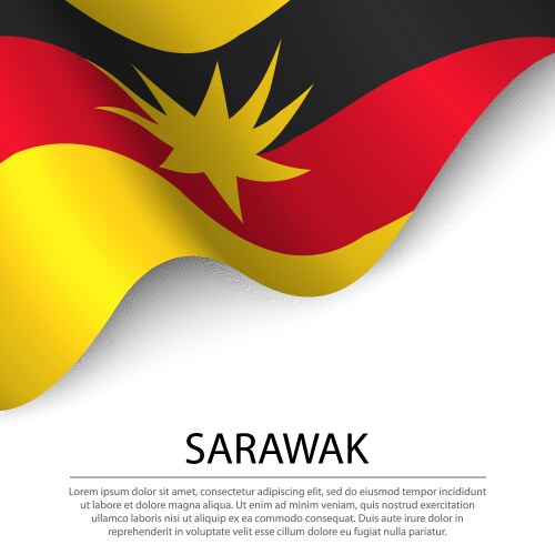 Sarawak Flag - Malaysia Royalty Free Vector Image