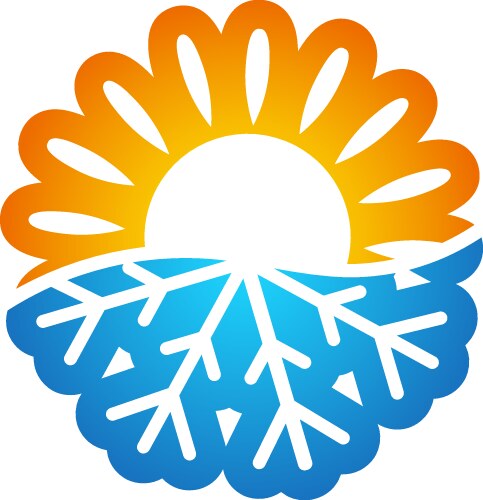 Snowflake blue icon cartoon snow flake sign Vector Image
