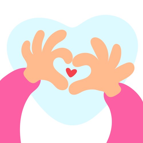 Two Hands Making Heart Vector Images (over 280)