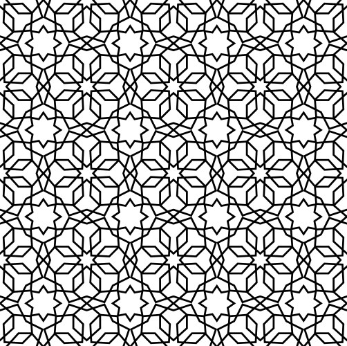 Mashrabiya arabesque arabic cnc seamless pattern Vector Image