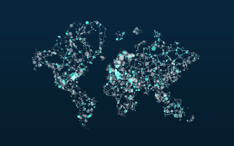 Technology image of globe Royalty Free Vector Image