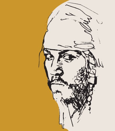 Free hand drawing of jack sparrow Royalty Free Vector Image