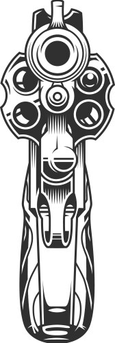 Gun Front Revolver Vector Images (93)