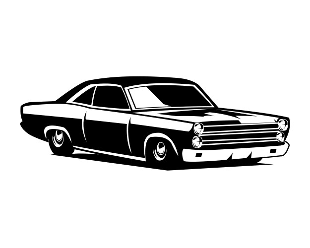 Ford torino cobra car logo Royalty Free Vector Image