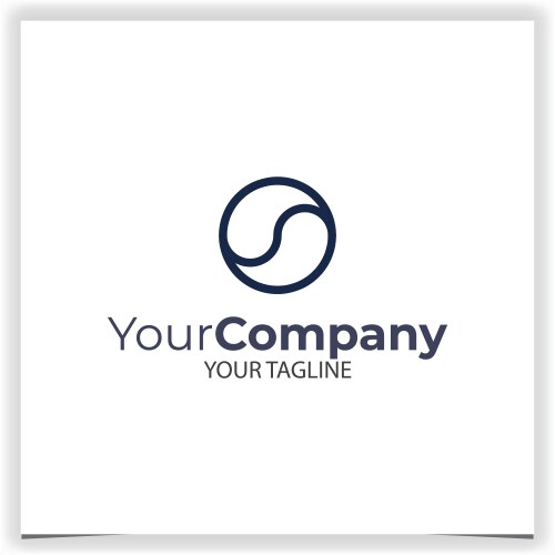 Round multicolored logo design template Royalty Free Vector