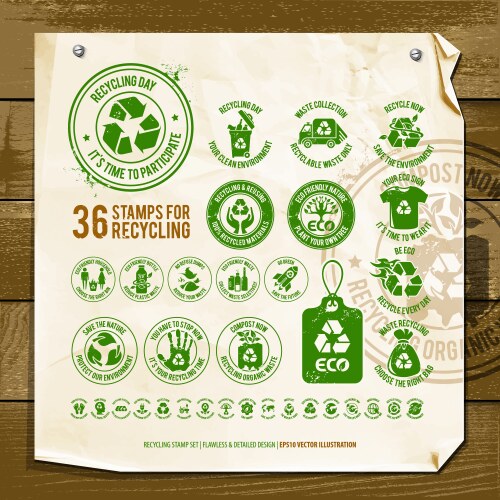 Recycling Bin Labels Vector Images (over 5,500)