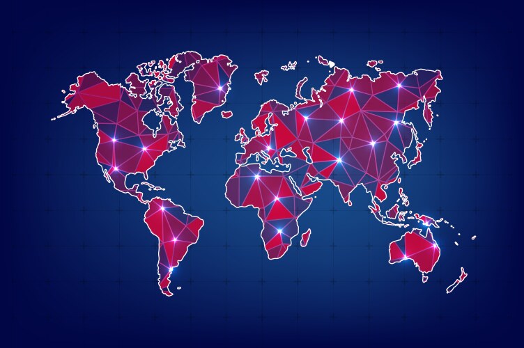 Technology image of globe Royalty Free Vector Image