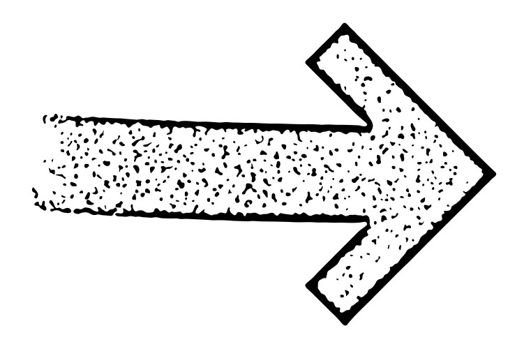 Textured right turn arrow Royalty Free Vector Image