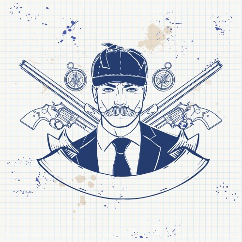 Cartoon dead man with bad evil soul coming out Vector Image