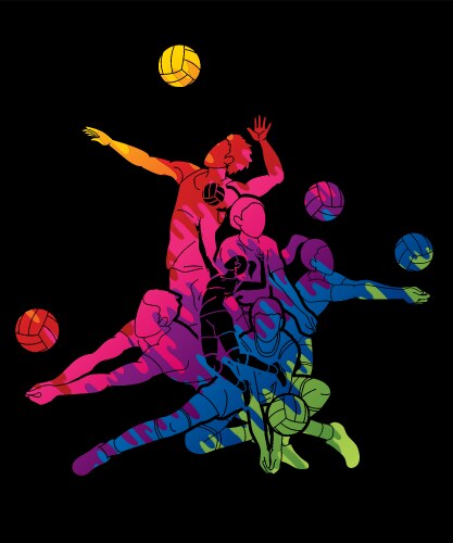 Volleyball Cartoon Vector Images (over 6,800)