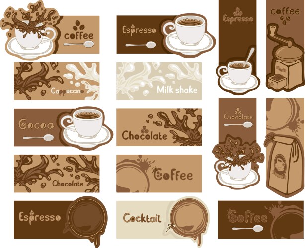 Coffee infographic background Royalty Free Vector Image