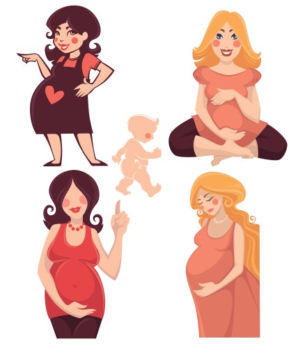 Mother brushing daughter hair Royalty Free Vector Image