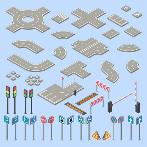 Road Construction Isometric Vector Images (over 5,900)
