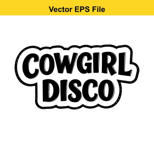 Disco cowgirl Vector Images & Graphics for Commercial Use | VectorStock