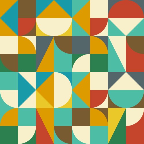 Bright abstract geometric pattern Royalty Free Vector Image