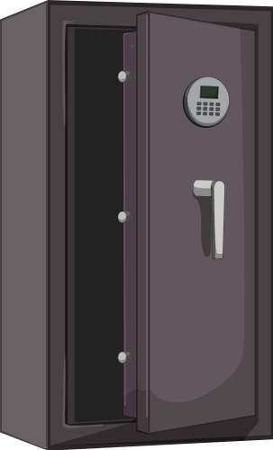 Protection safe cartoon Royalty Free Vector Image