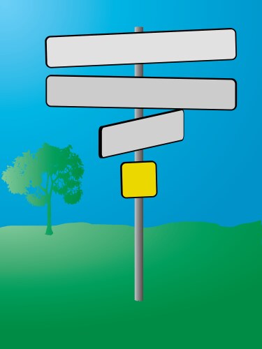 Street sign Royalty Free Vector Image - VectorStock