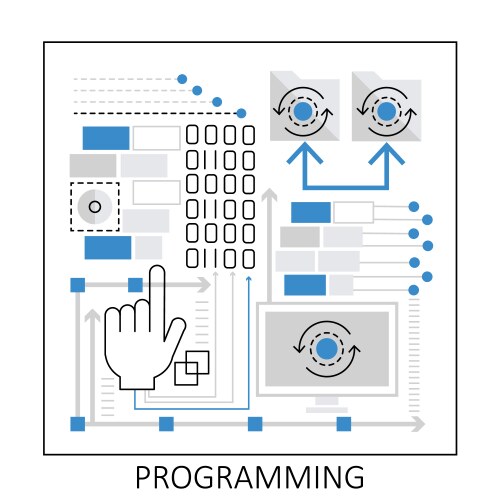 Programming software Royalty Free Vector Image