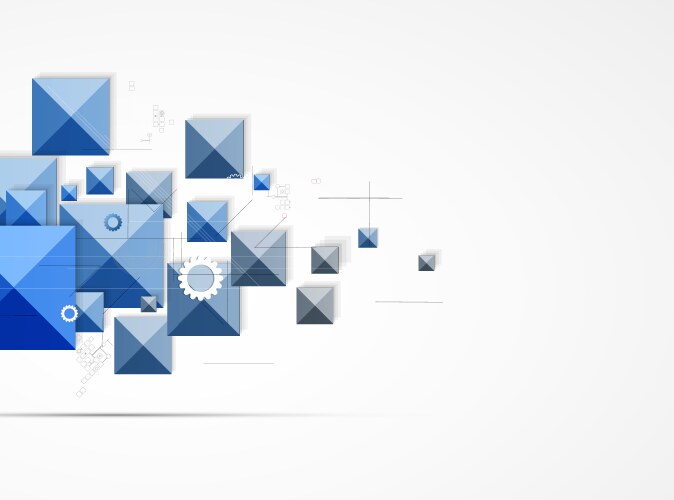 Abstract retro digital computer technology Vector Image