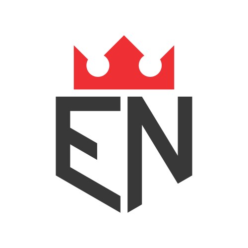 Letter sp crown logo Royalty Free Vector Image