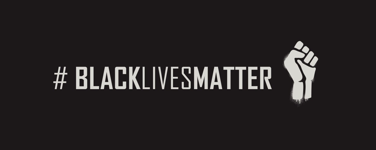 Protest poster with text black lives matter blm Vector Image