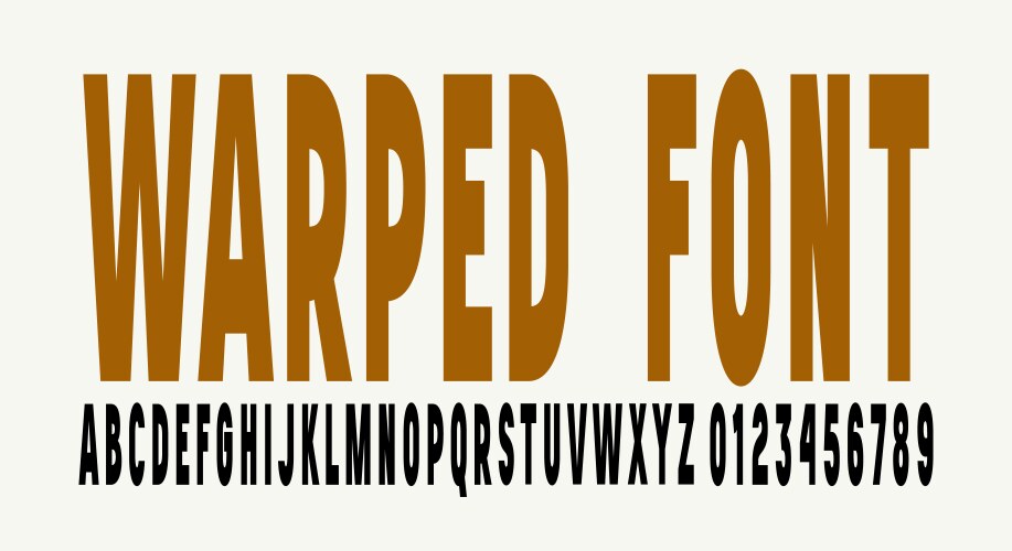 Extra condensed serif font for label design Vector Image