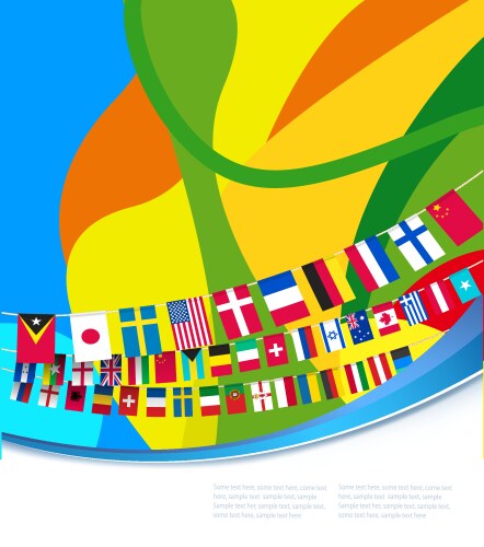 World Map with Flags Vector Images (over 94,000)