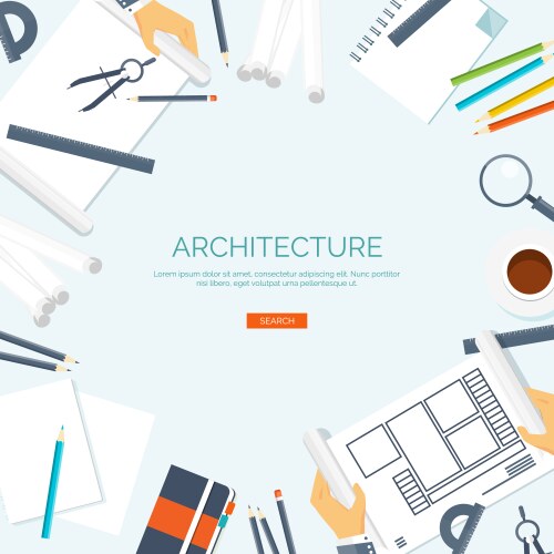 Architectural corporate logos set Royalty Free Vector Image