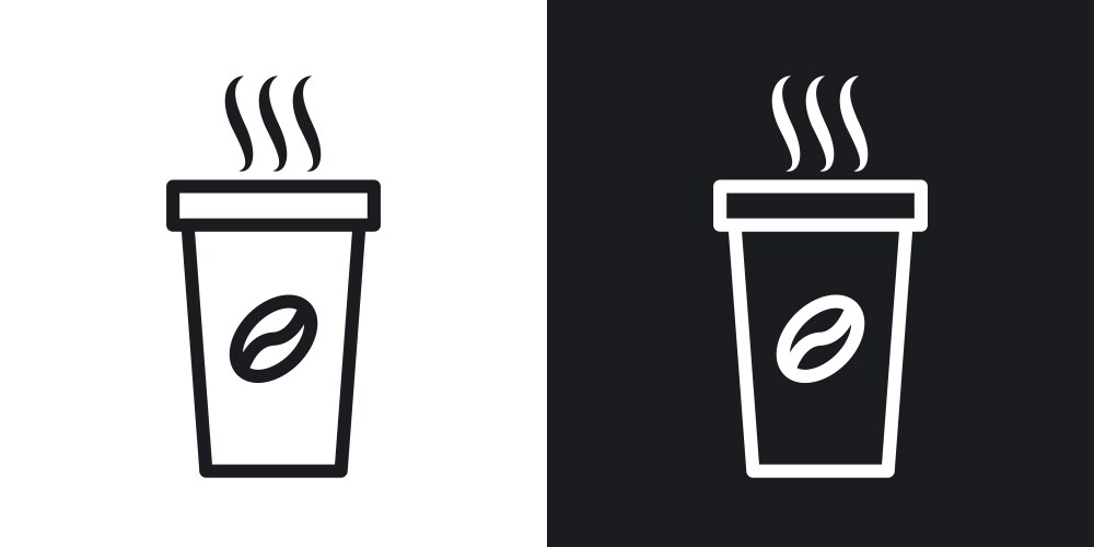 No coffee cup sign icon set prohibition Royalty Free Vector