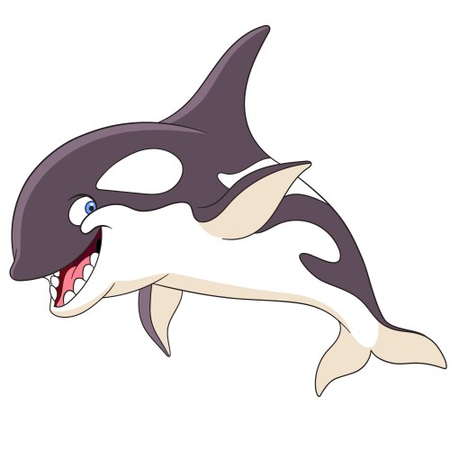 Cartoon smiling goose Royalty Free Vector Image