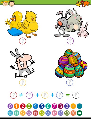 Educational children game matching for kids Vector Image