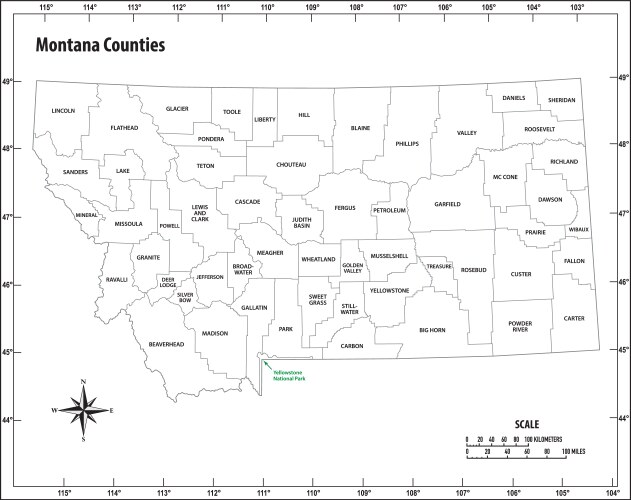 State of Montana Outline Vector Images (over 600)