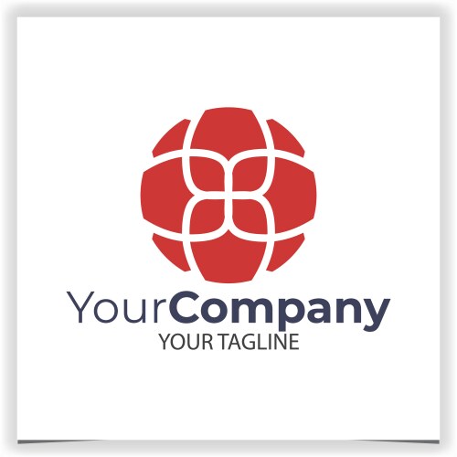 Circular logo design template Royalty Free Vector Image