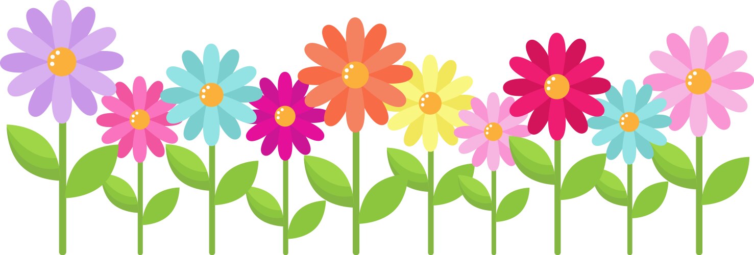 Simple Flower Borders