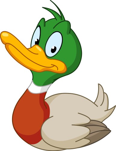 Duck cartoon Royalty Free Vector Image - VectorStock