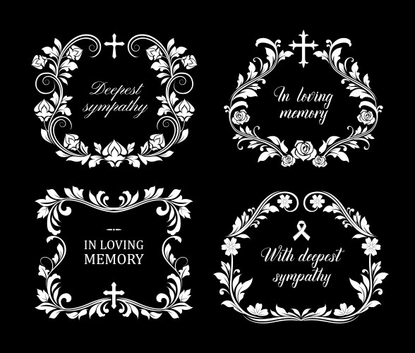 Funeral border Vector Images & Graphics for Commercial Use | VectorStock