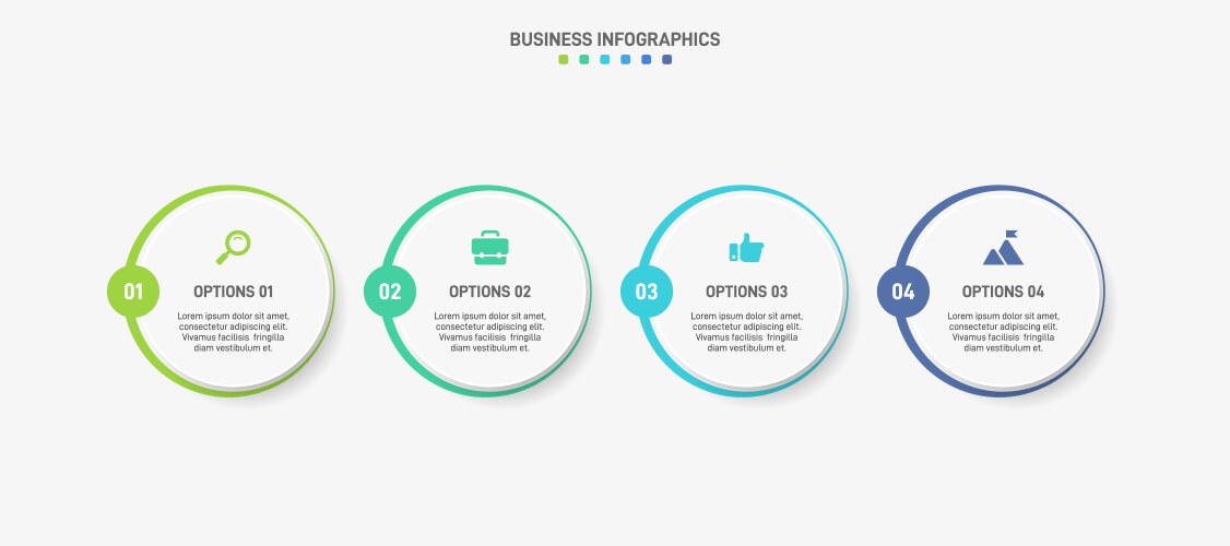 Horizontal progress bar featuring 4 arrow-shaped Vector Image