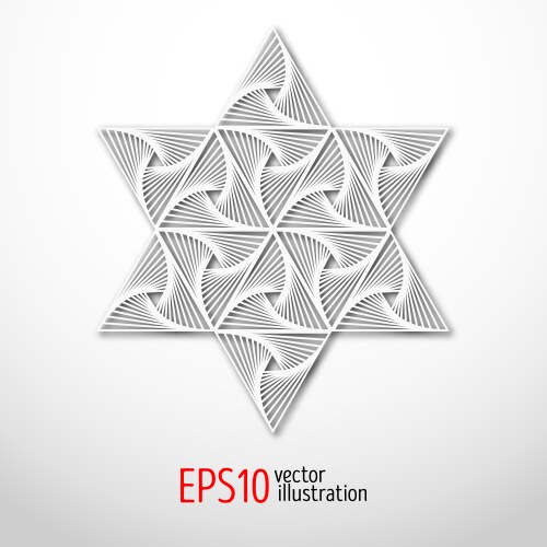 Arabesque pattern vignette in eastern style Vector Image