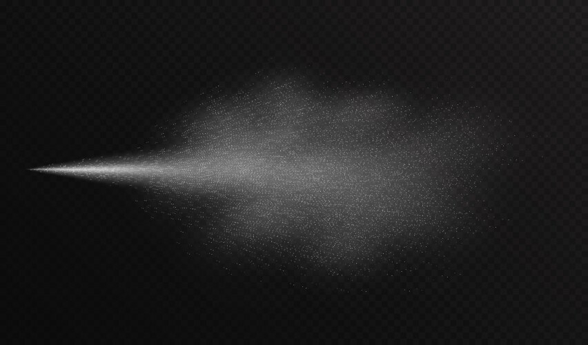 Realistic spray mist collection Royalty Free Vector Image