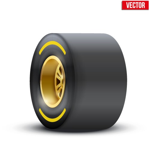 Wheel burn out Royalty Free Vector Image - VectorStock