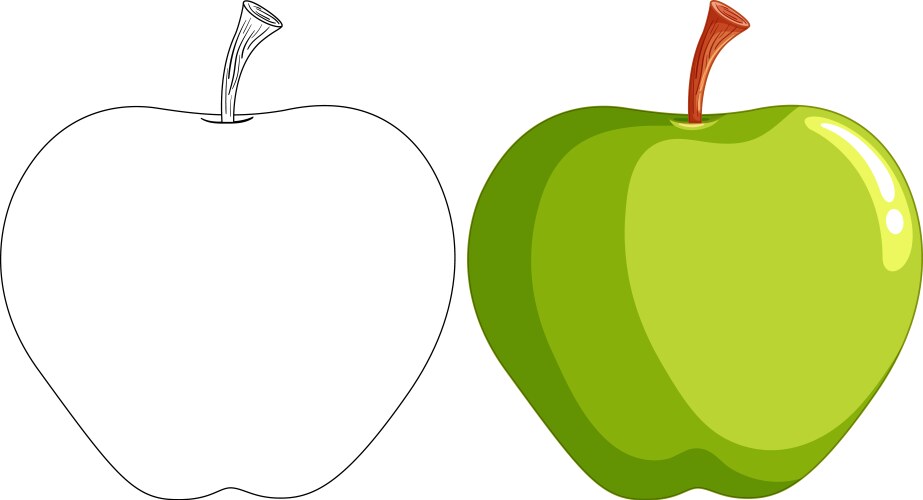 Apple Outline Sketch Vector Images (over 4,400)