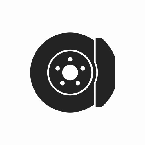 Motorcycle brake disc isolated Royalty Free Vector Image