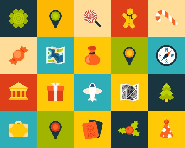 25 icons Royalty Free Vector Image - VectorStock