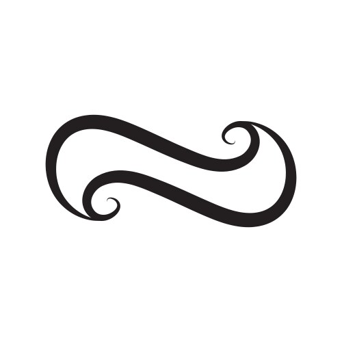 Infinity line loop logo Royalty Free Vector Image