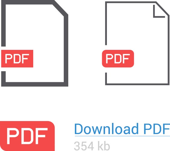 Convert pdf file to word pad color icon Royalty Free Vector