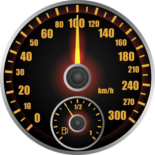 Race car dashboard mockup realistic style Vector Image