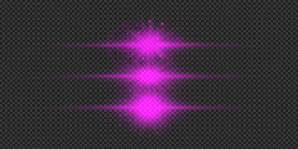 Purple horizontal light effect of lens flares Vector Image