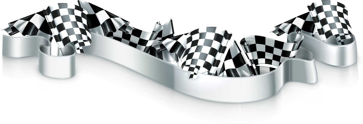 Checkered ribbons Royalty Free Vector Image - VectorStock